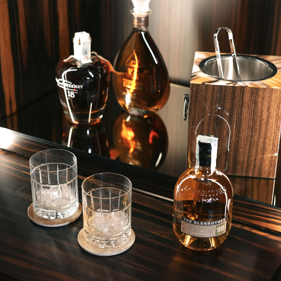 Arcahorn x Piet Boom Form Double-Face Leather Coasters w Rigid Metal ...