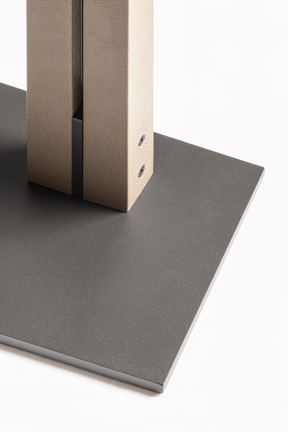 Giobagnara Pillar Metal Picture | Menu Frame Stand w Leather Inserts ...