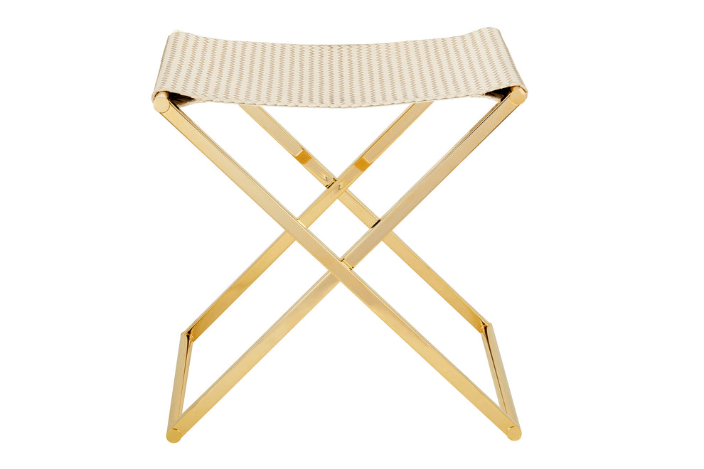 Riviere Ionio Handwoven Leather Folding Stool | Luggage Rack – 2JOUR ...
