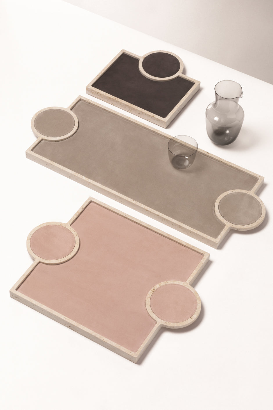 Palazzo Marble Trays With Removable Leather Pad | Giobagnara – 2JOUR ...