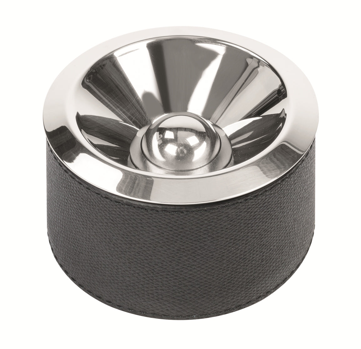 Giobagnara Lotus Leather-Covered Stainless Steel Ashtray – 2JOUR CONCIERGE